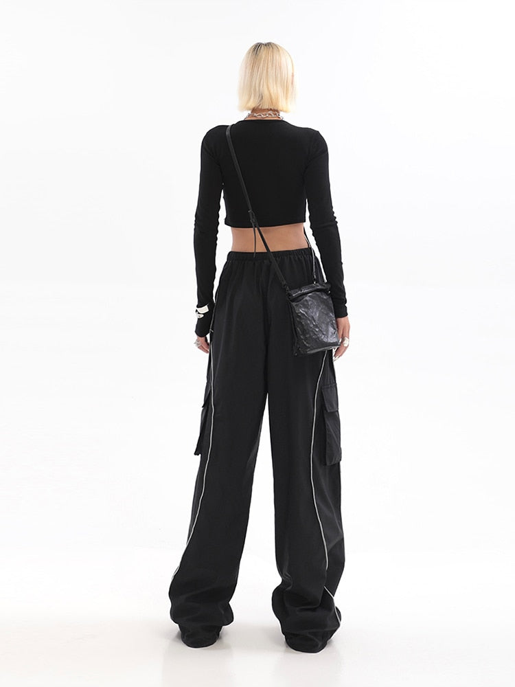 Black Rave Joggers | OFF-WRLD TECHWEAR