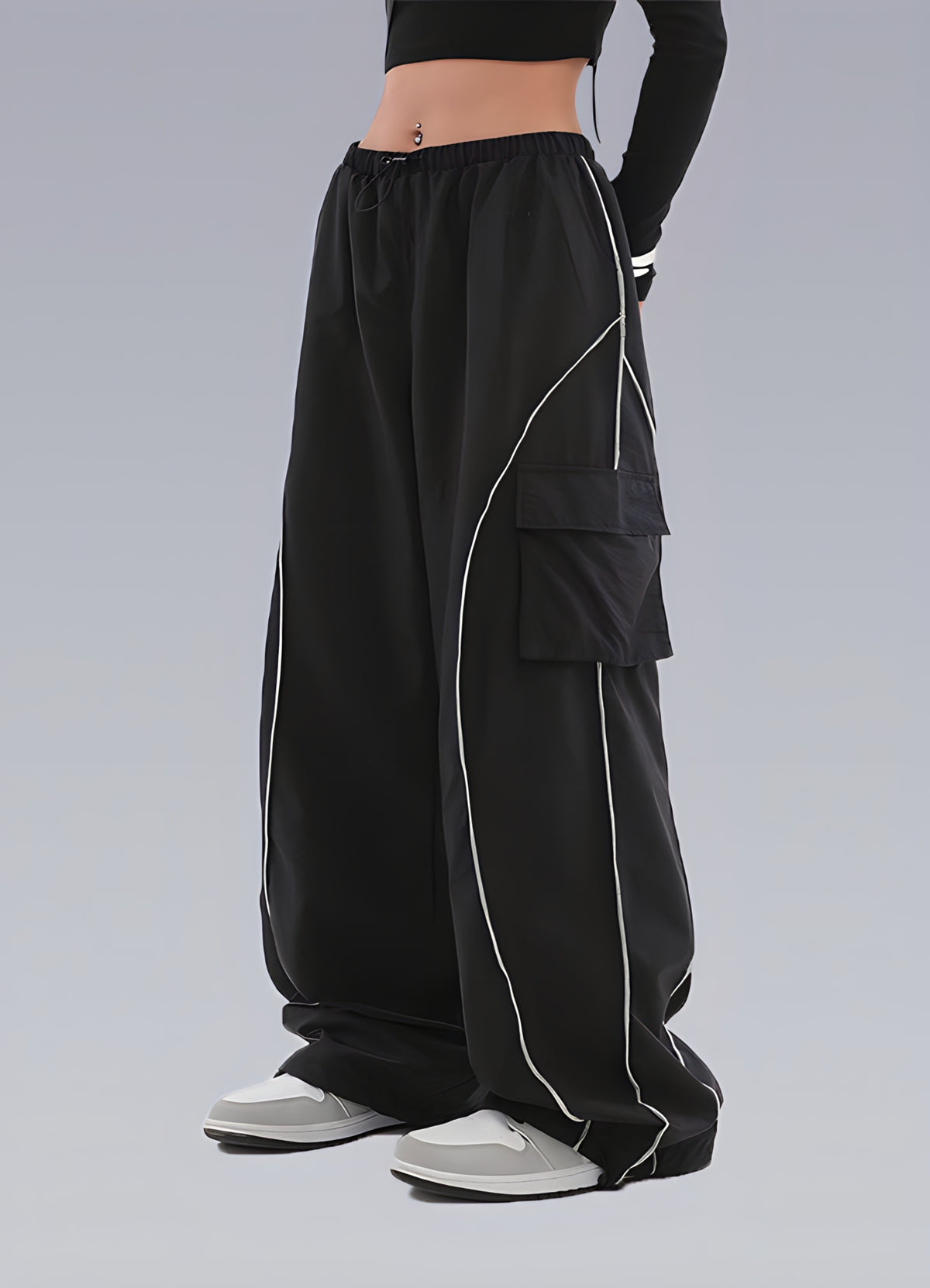 Black Rave Joggers | OFF-WRLD TECHWEAR