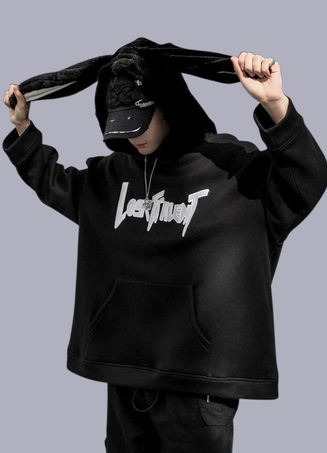 Bunny Hoodie with Long Ears | OFF-WRLD TECHWEAR