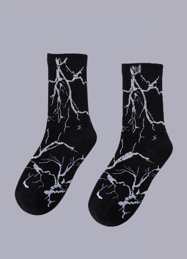 Lightning Bolt Socks | OFF-WRLD TECHWEAR